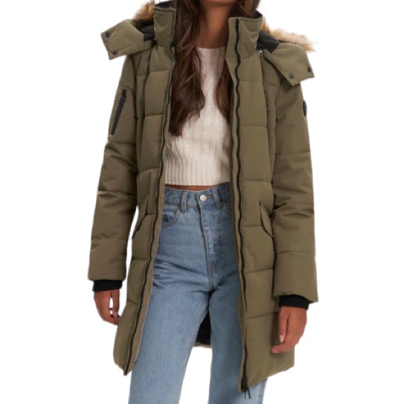 Noize | Jackets & Coats | Noize Addie Long Length Parka Medium Wasabi ...